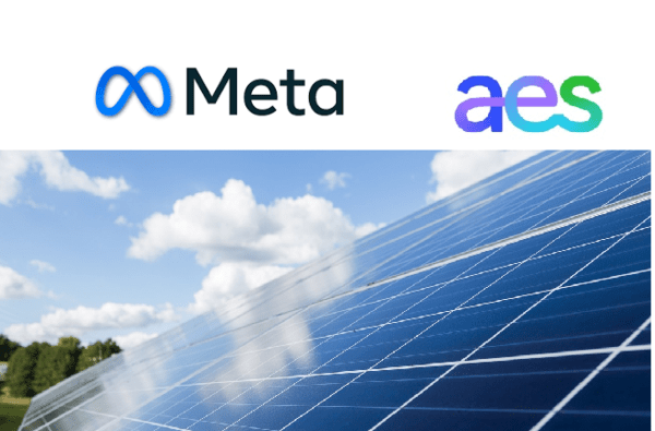 메타, 650MW 규모 태양광 전력 확보… AES와 장기 PPA 체결